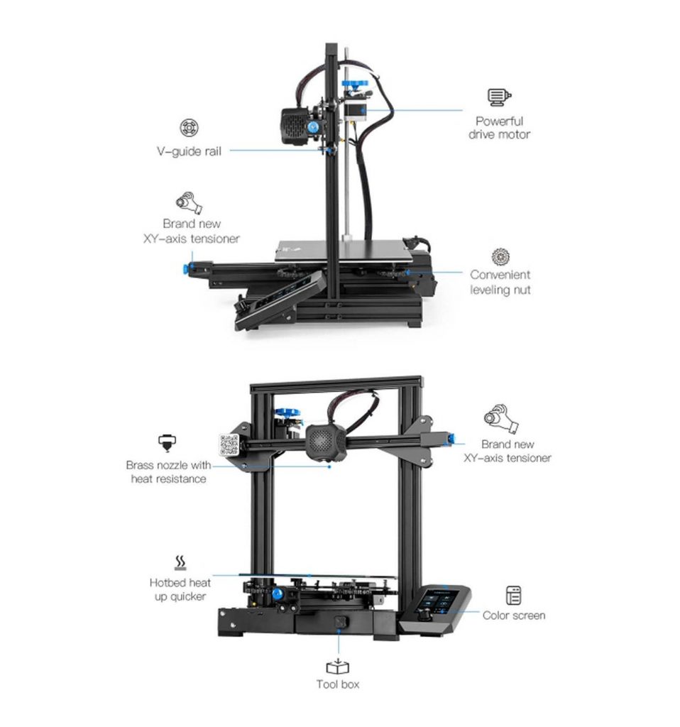 IMPRESORA MEJORADA CREALITY ENDER 3 V2 – 3DBOTS