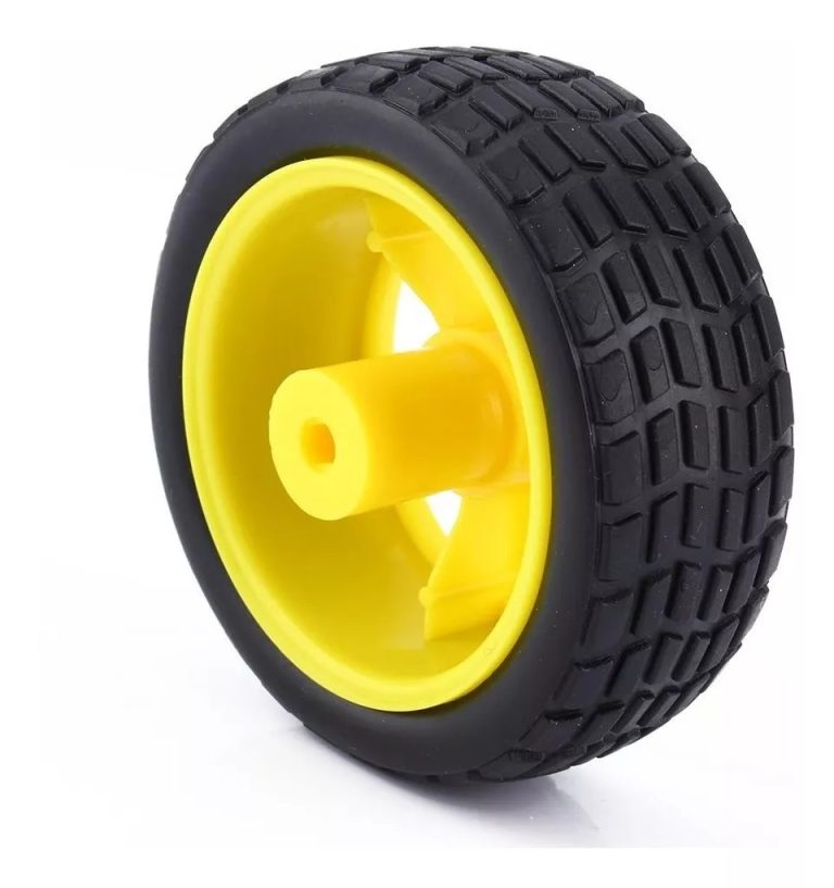 Rueda Llanta Robot Arduino Neumático Plástico Carro – 3DBOTS