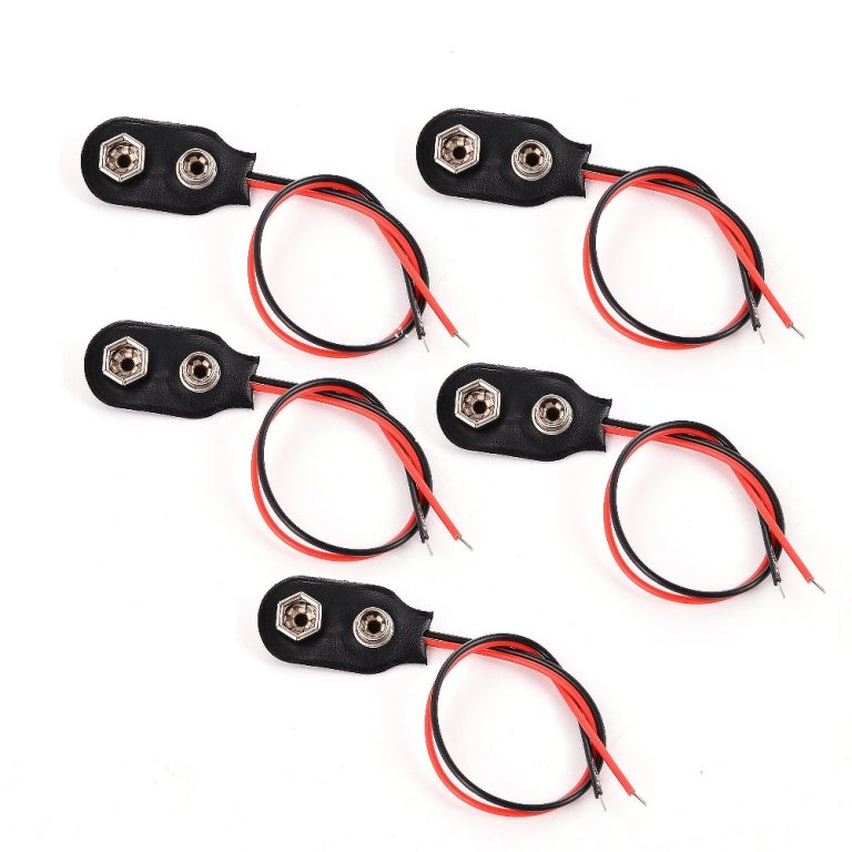 Conector Batería Pila 9V x 5 Und – 3DBOTS